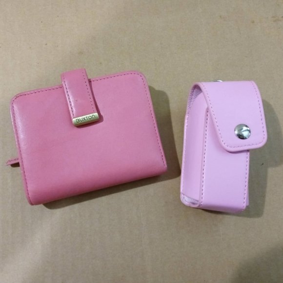 Buxton | Bags | Buxton Pink Leather Zip Wallet W Lipstick Holder | Poshmark